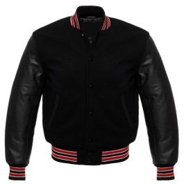 Get Black Varsity Jacket Kids at Cheap Price | Siada Gear