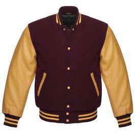 Maroon Varsity Jacket Womens | SAIDA GEAR