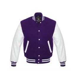 Best Quality Purple Varsity Jacket Kids | Saida Gear