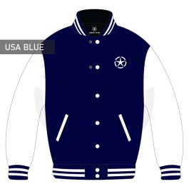 Premium Quality USA Flag Varsity Jacket | USA Letterman Jacket| SAIDA GEAR