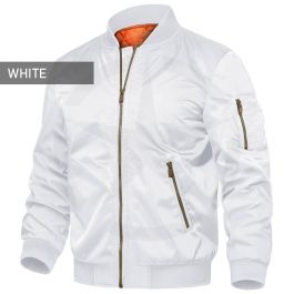 White Satin Bomber Jacket | Custom White Satin Bomber Jacket | Saida Gear