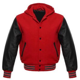 Women Varsity Jacket Red | Saida Gear